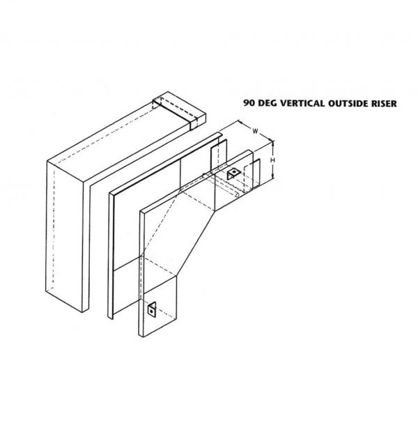 90 Deg Vertical Outside Riser – Fore-Sight